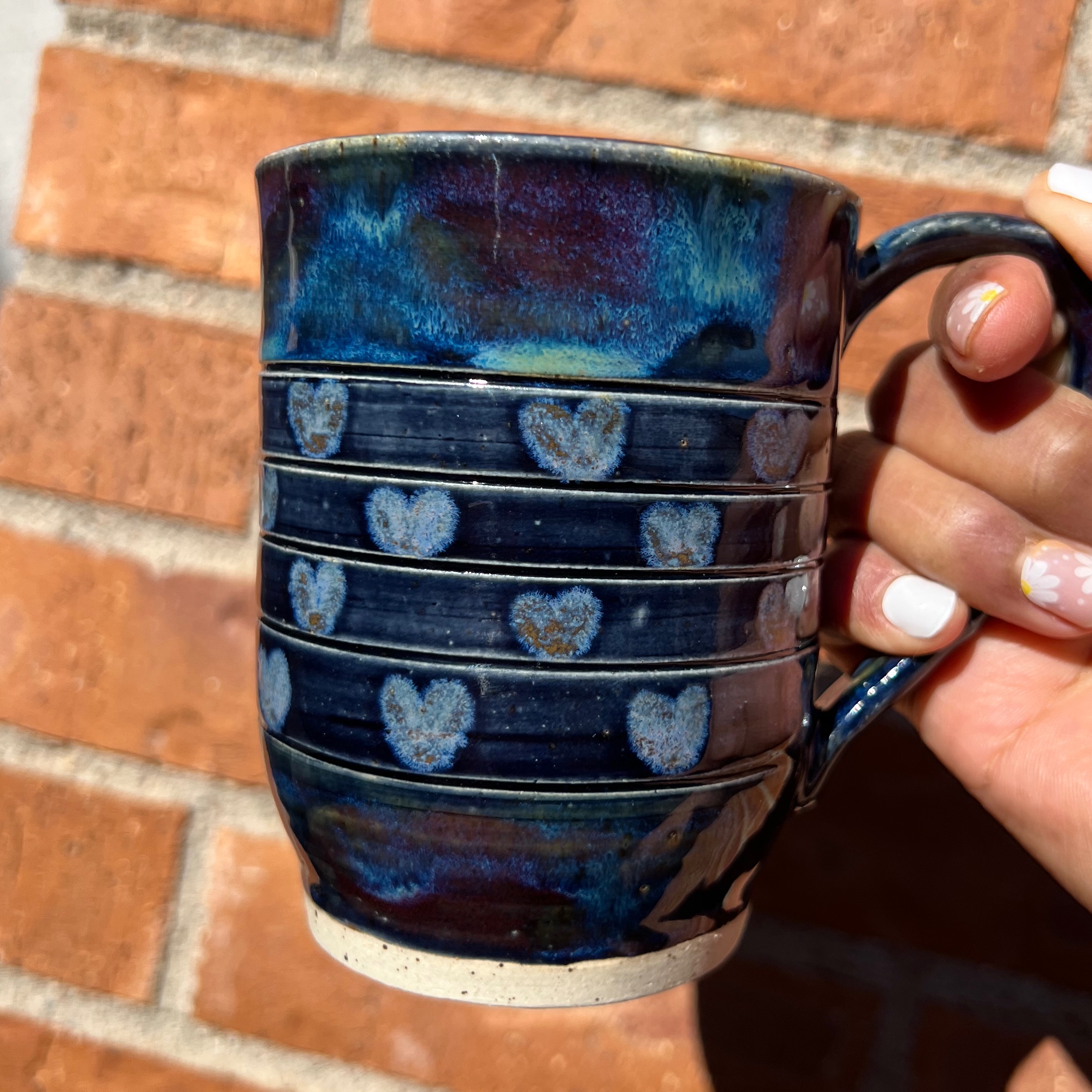 Frosted turquoise over obsidian | glazeshare