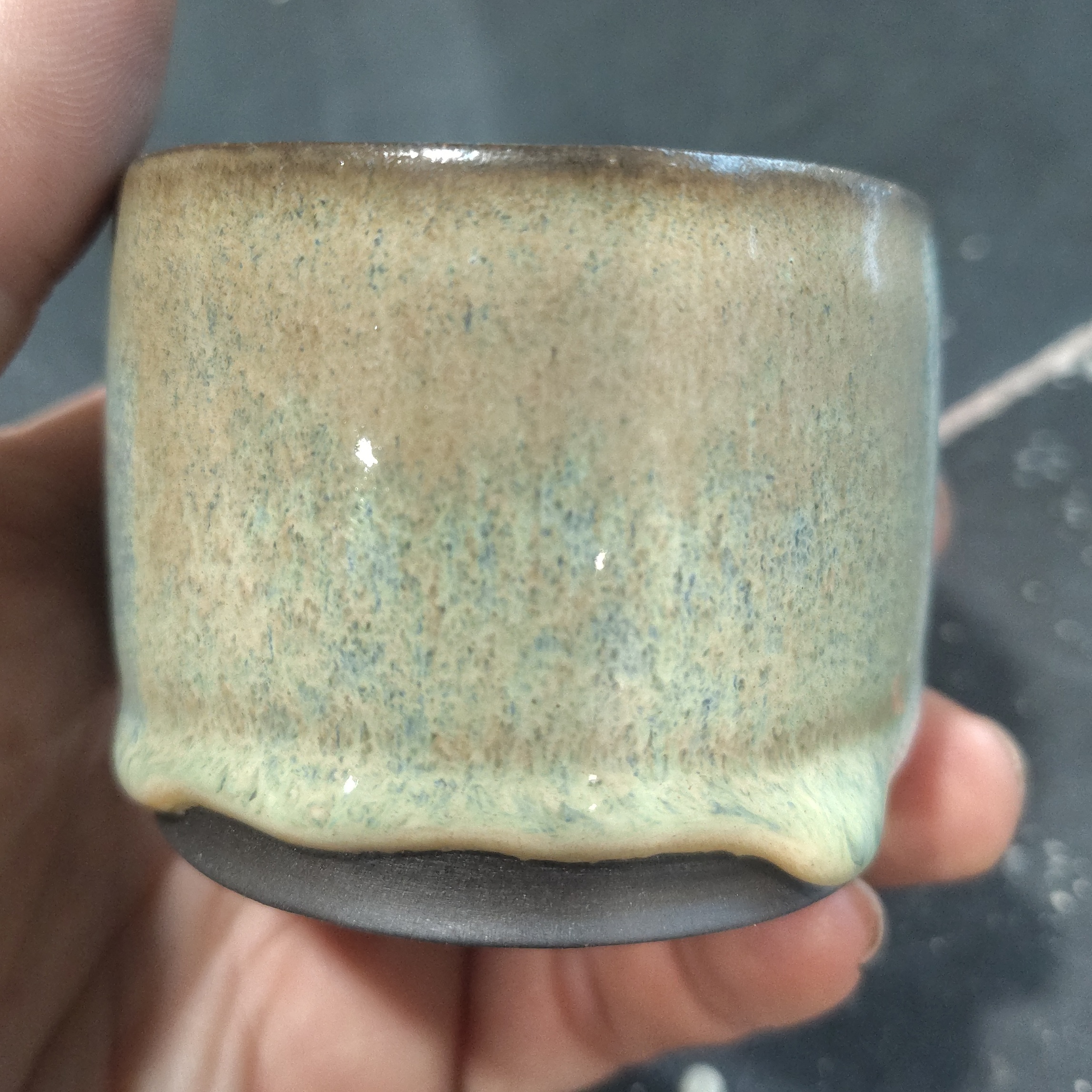 Honey flux under lustrous Jade | glazeshare