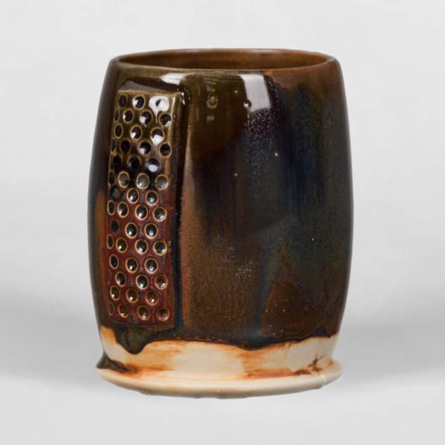 Copper Float over Dark Flux | glazeshare