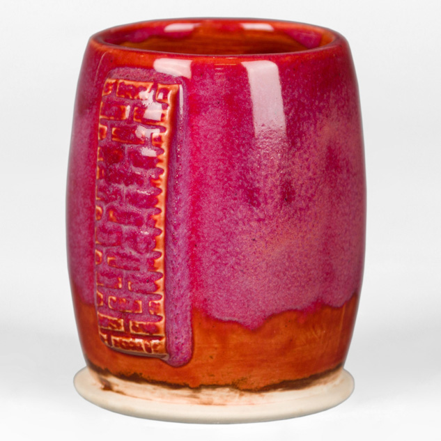 Raspberry Mist over Cinnabar | glazeshare