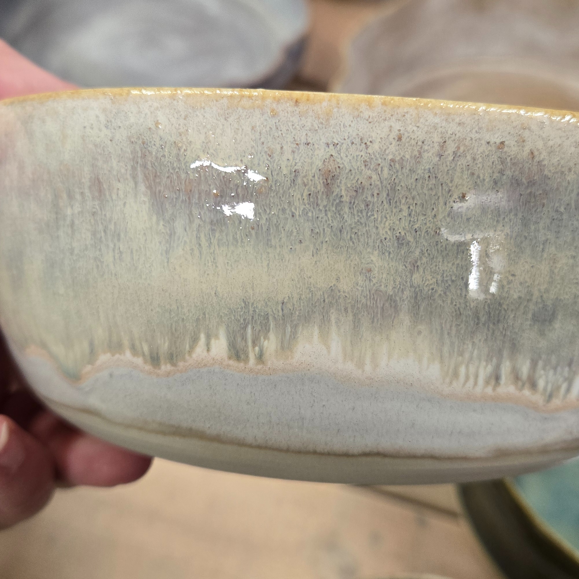 Iron Lustre over Honey Flux | glazeshare