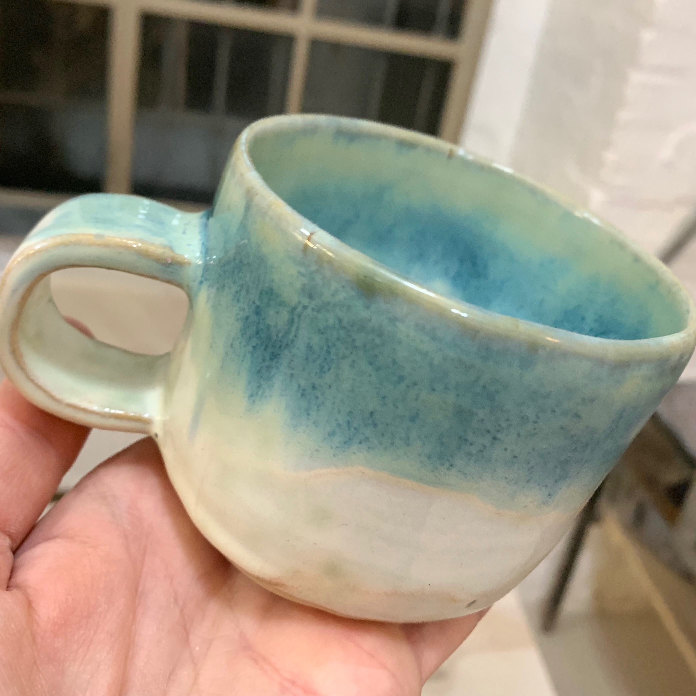 Amaco Moss Mist and Celadon Rainforest | glazeshare