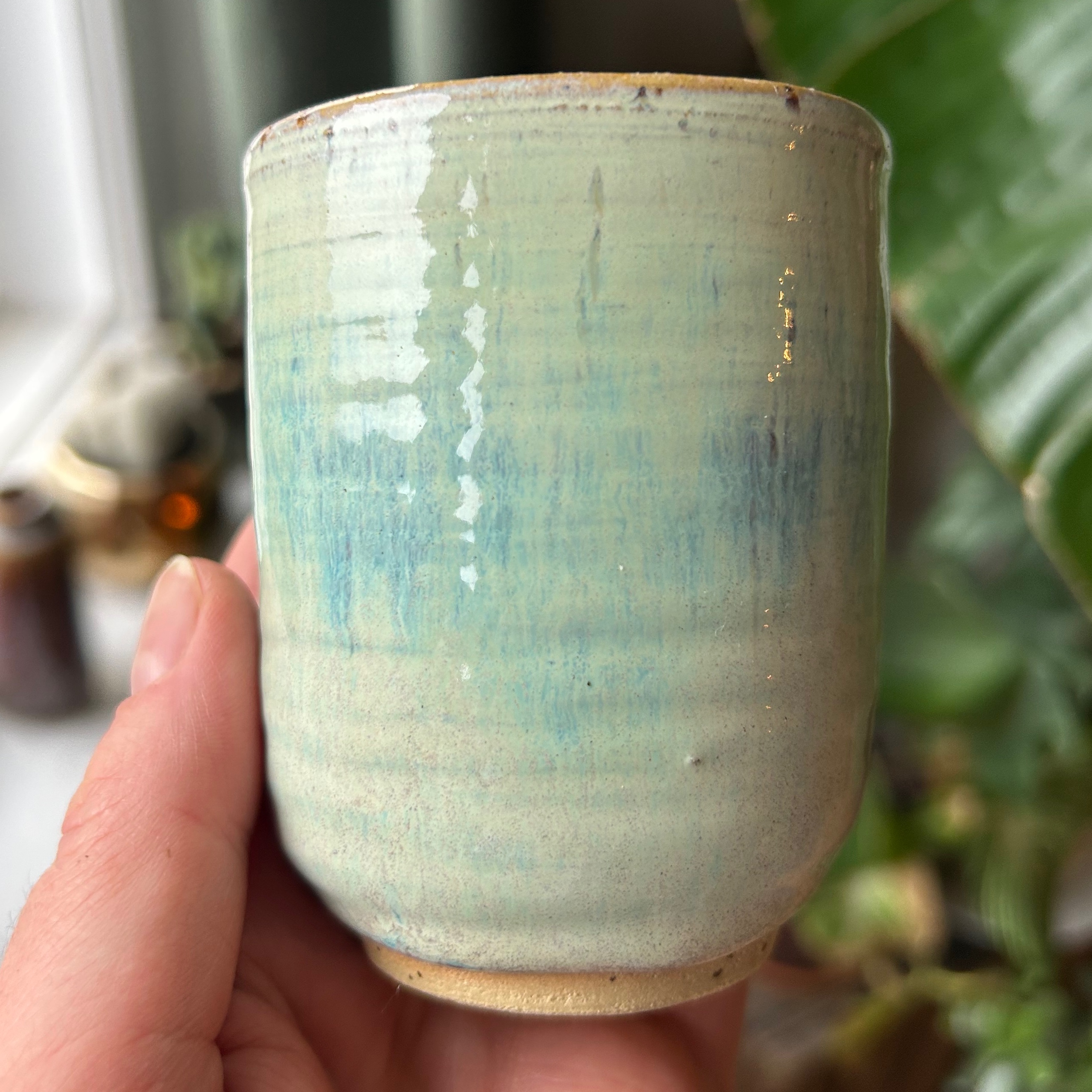 Amaco textured turquoise and honey flux | glazeshare