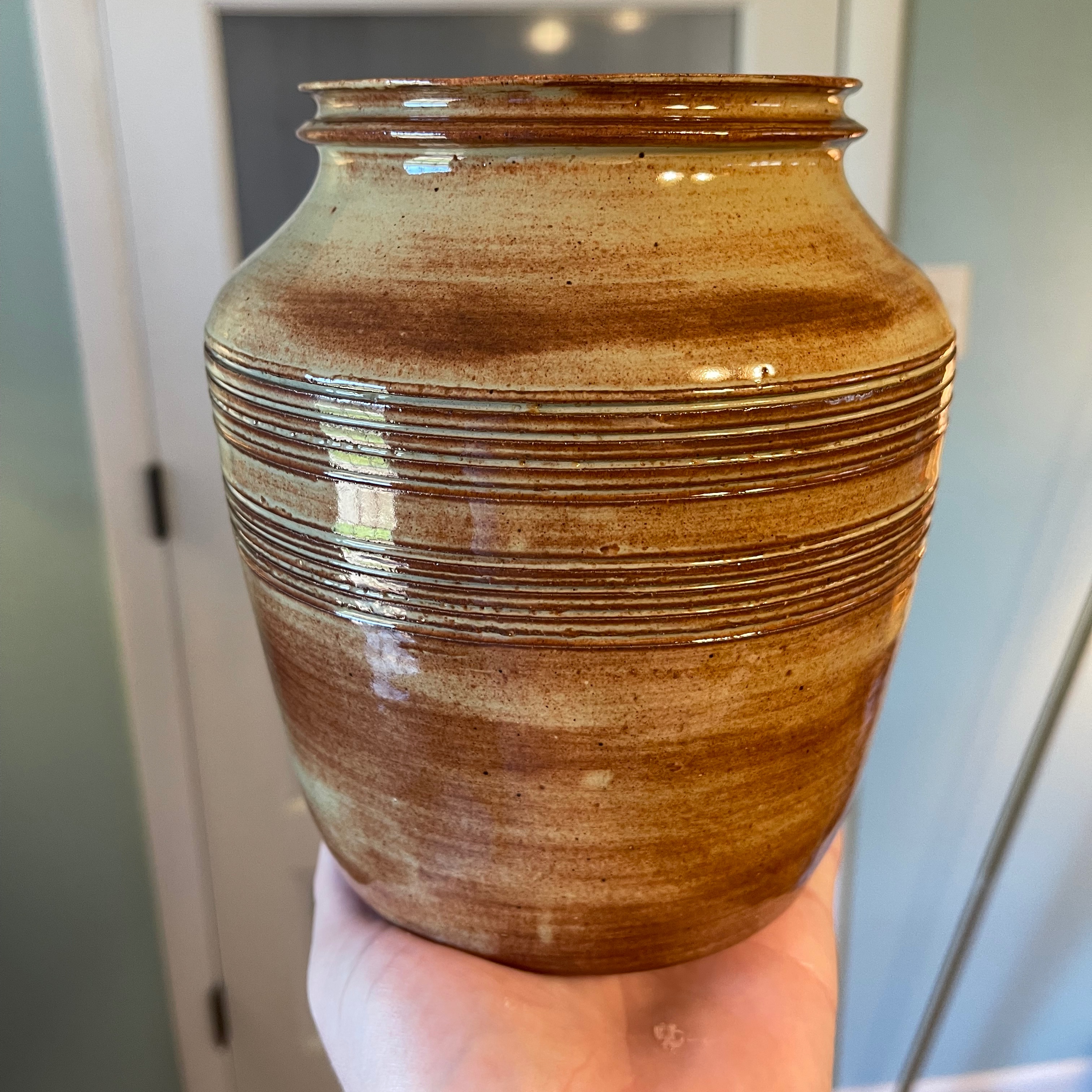 Mayco shino vase | glazeshare