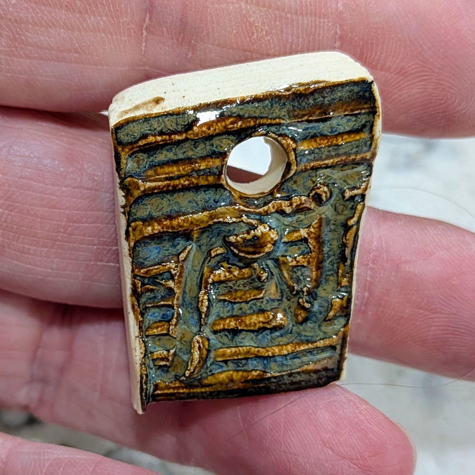 Ancient Jasper over Blue Rutile Combos | glazeshare