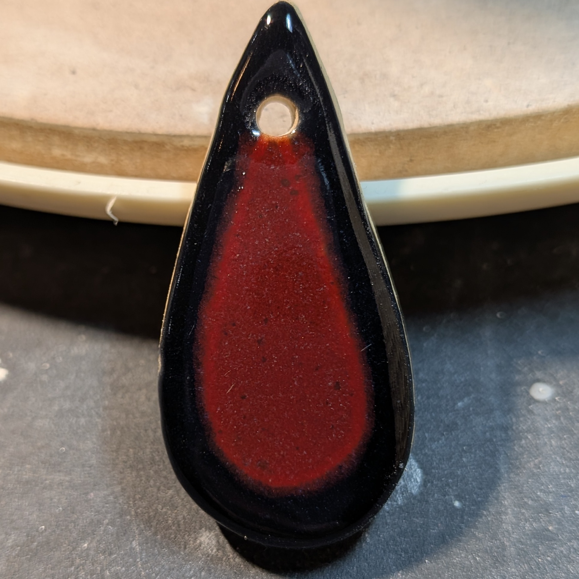 Obsidian and Firebrick | glazeshare
