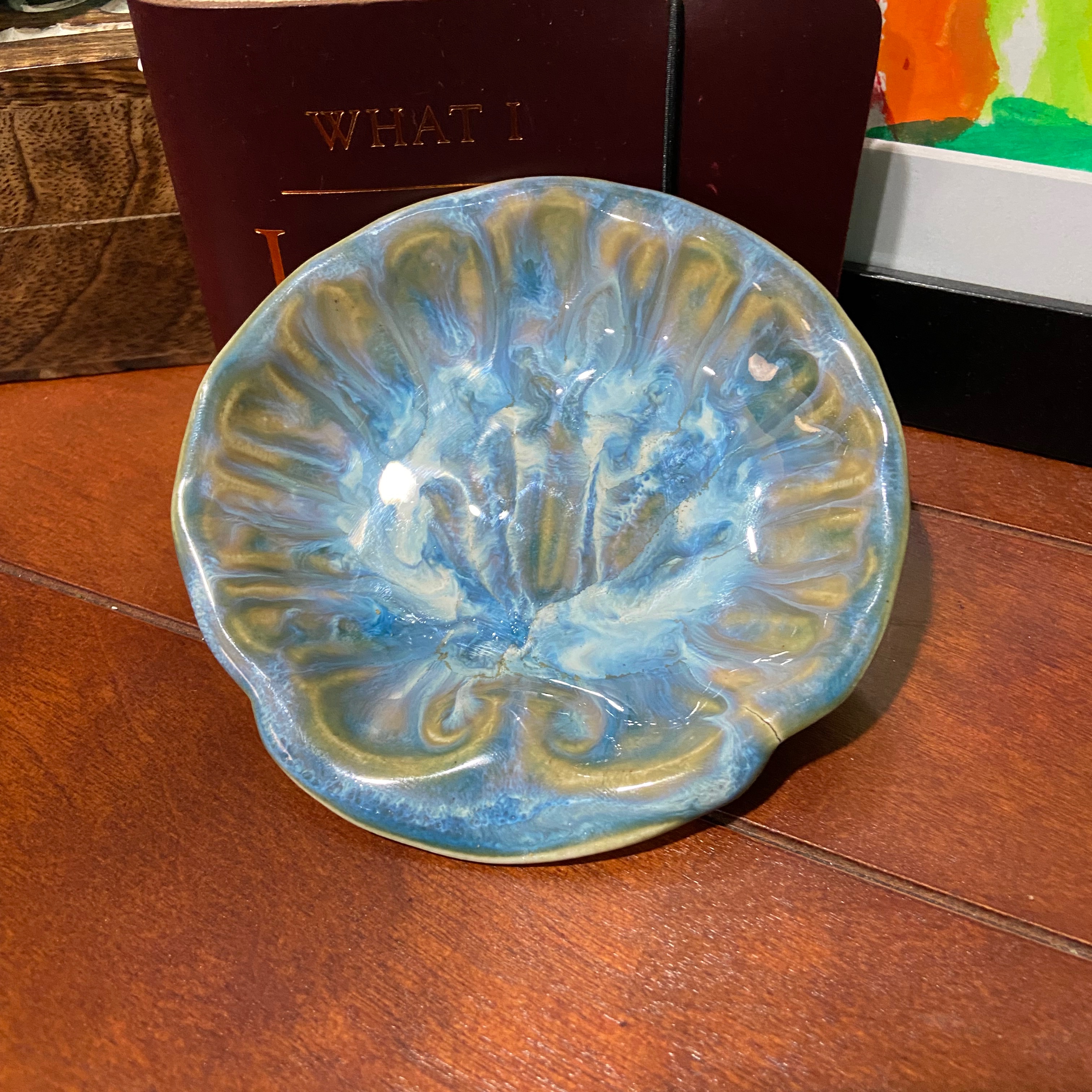 Milk Glass over Tropical Teal | glazeshare