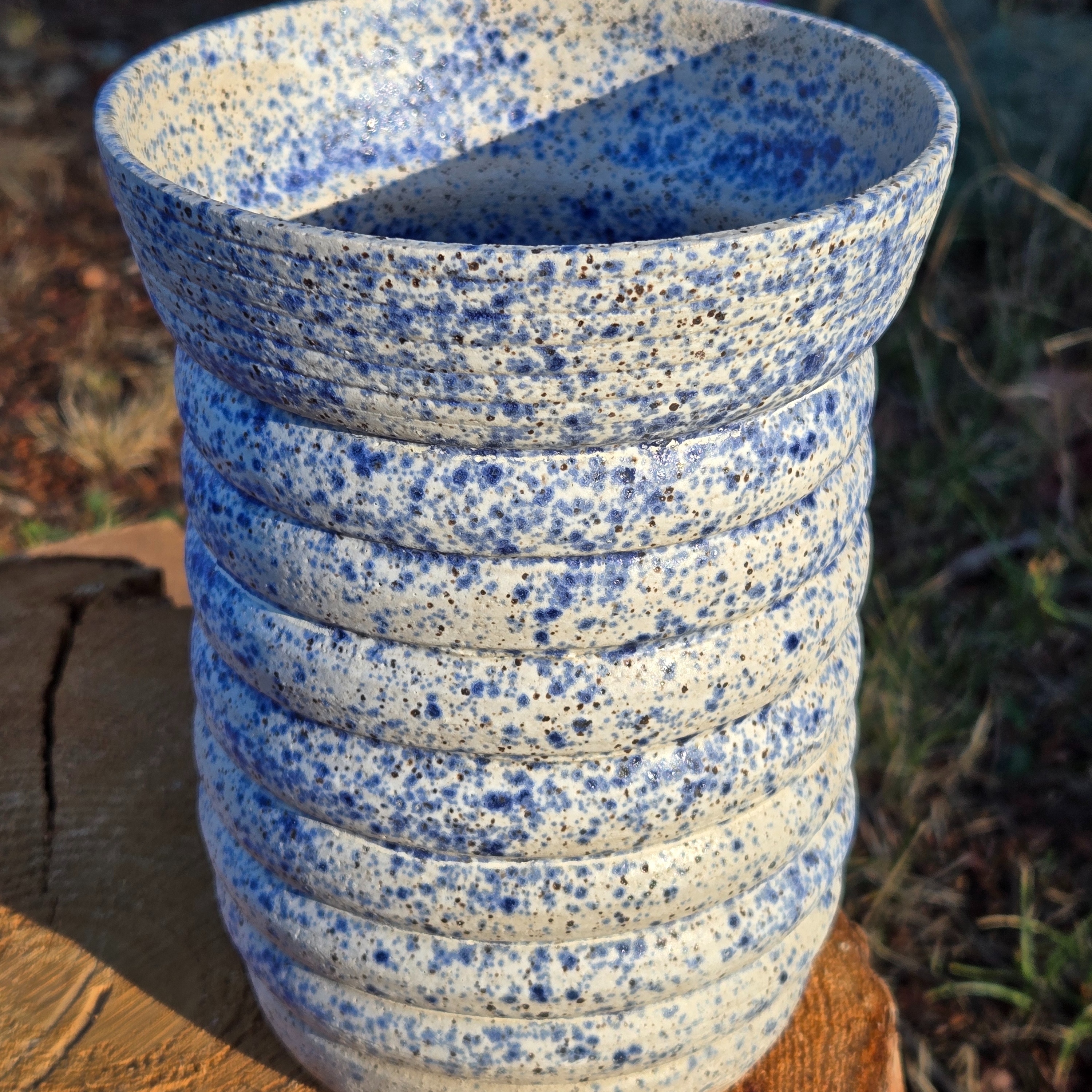 Blue Splatterware | glazeshare