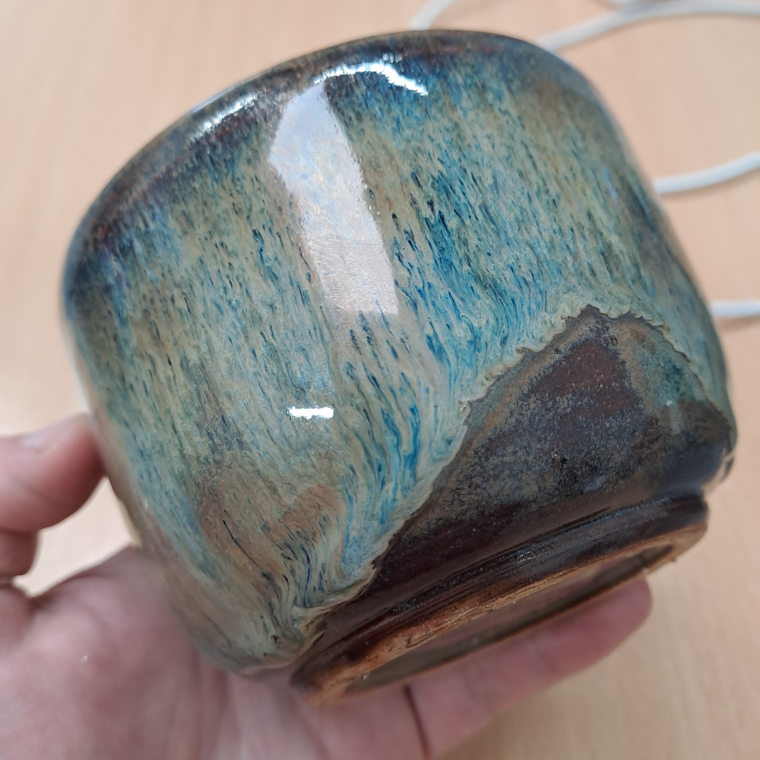 Ancient jasper blue rutile and oatmeal | glazeshare