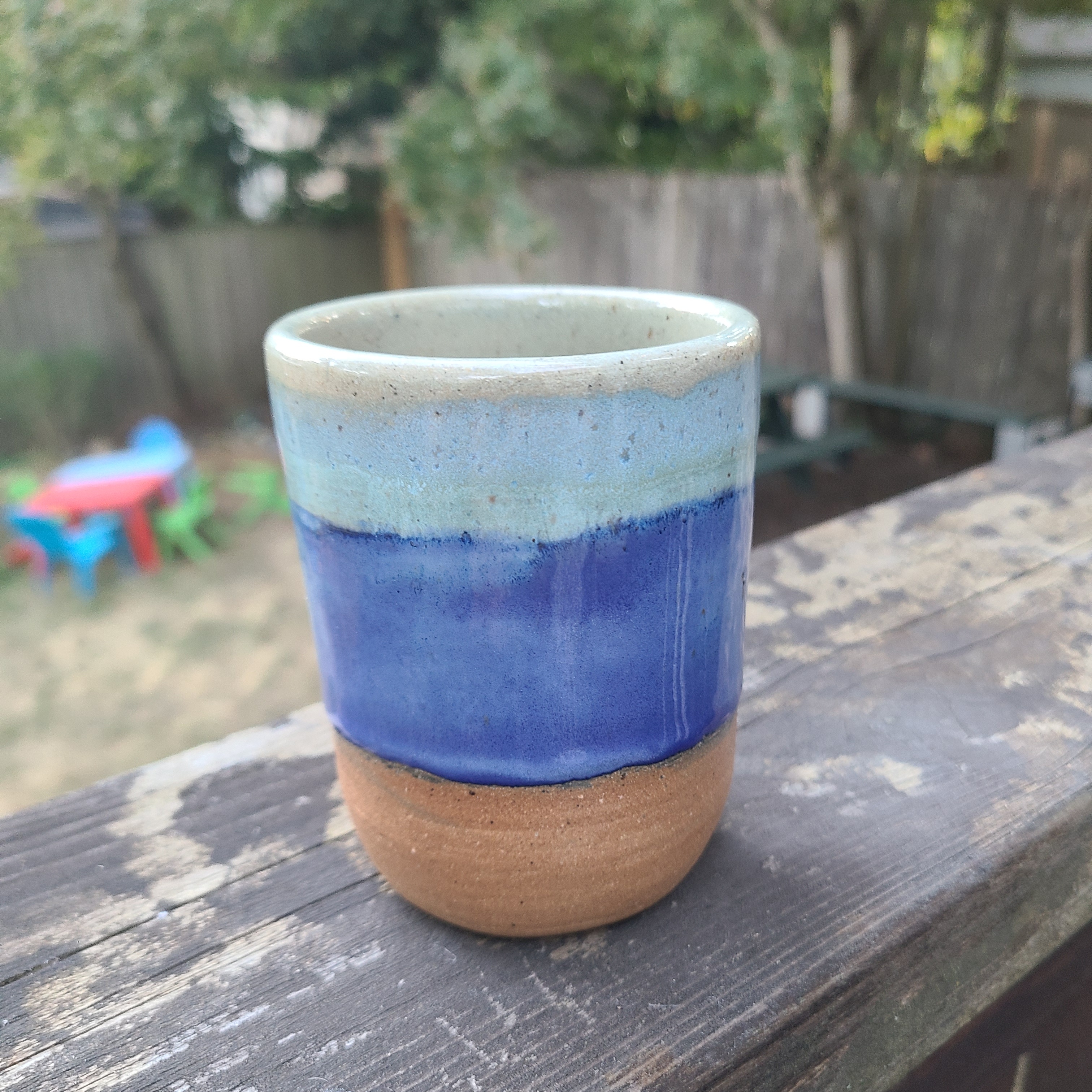 Norse Blue over Sapphire and Blue Ice rim | glazeshare