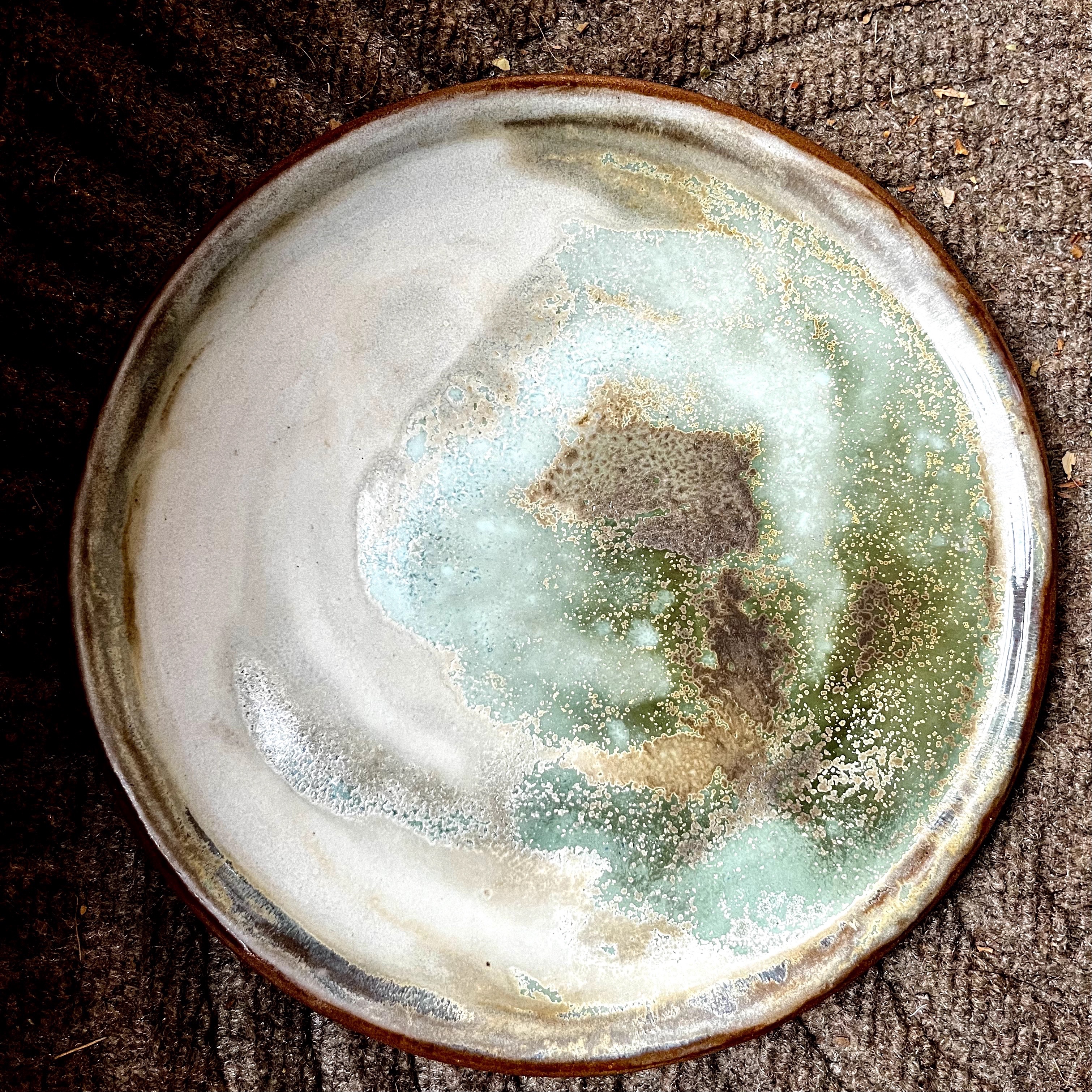 Marbled Alabaster Green Tea Black Walnut | glazeshare