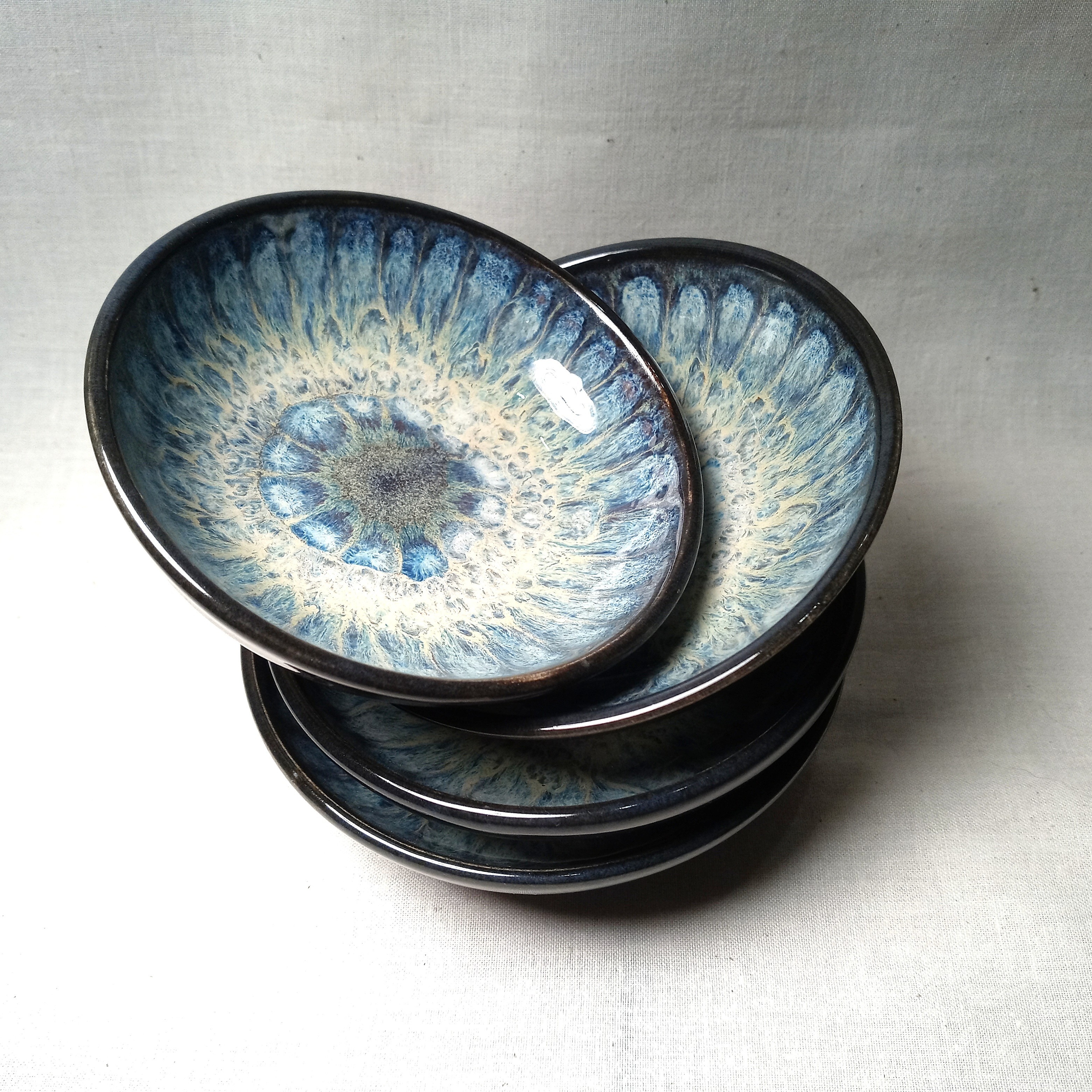 RHC and Iron Lustre over Blue Midnight | glazeshare