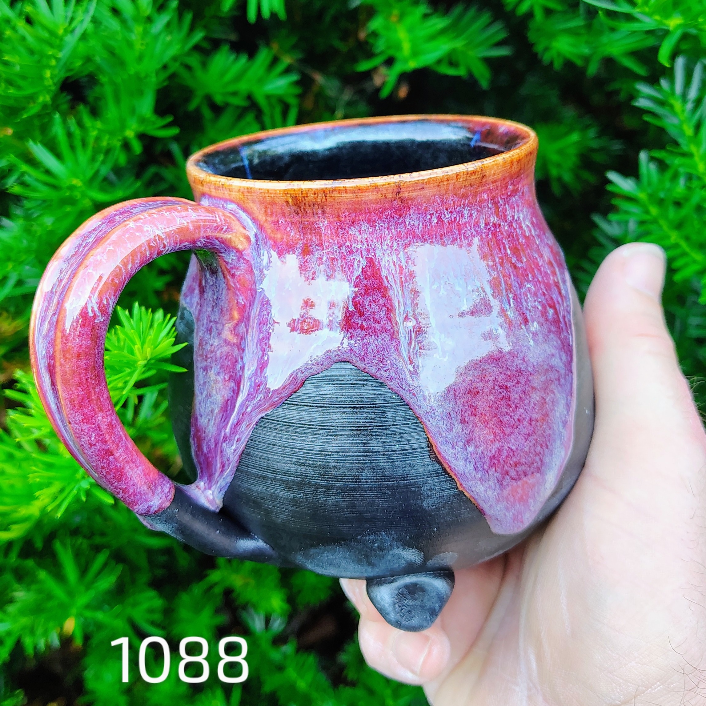 Chun plum deep fire brick Smokey merlot | glazeshare