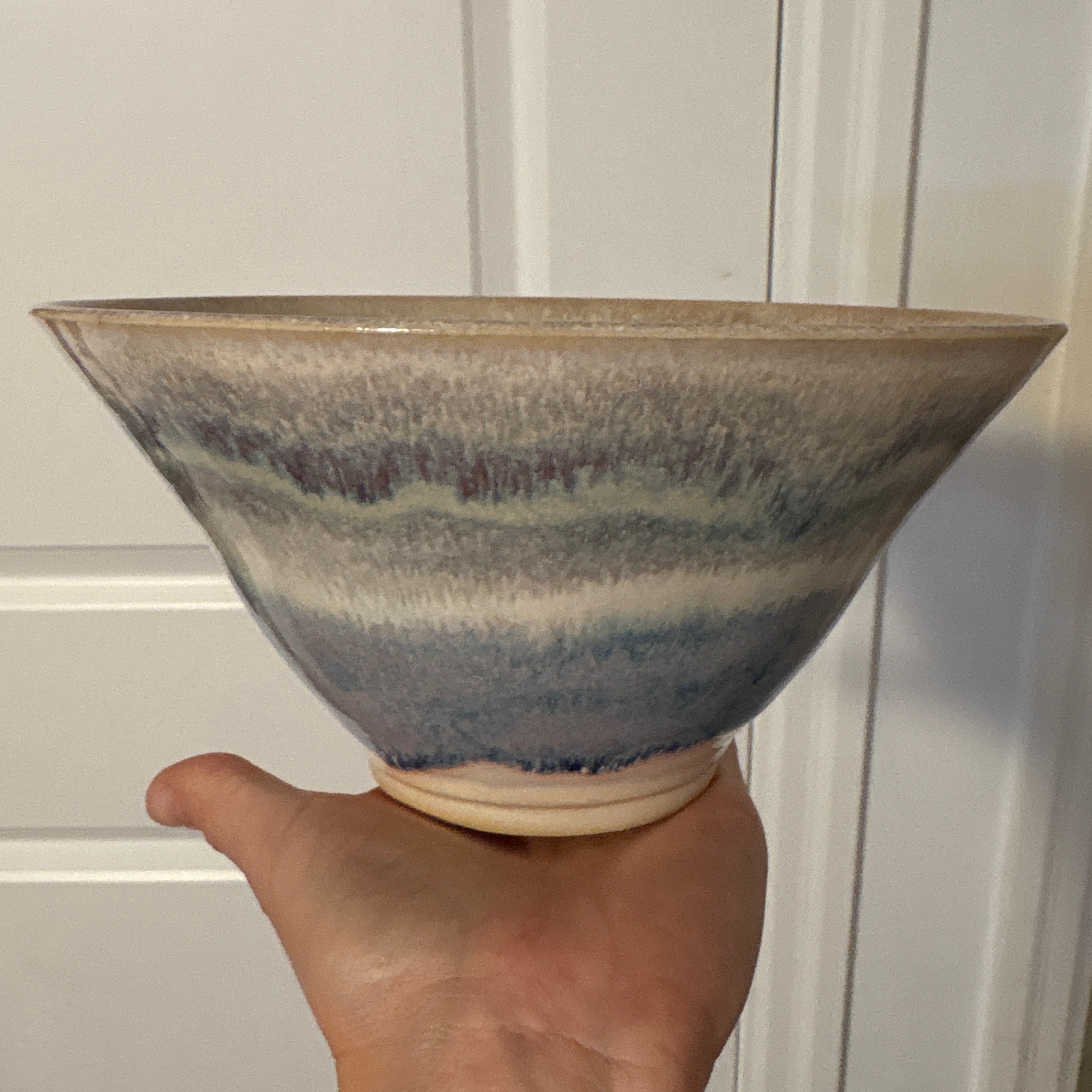 Iron Lustre and Blue Midnight over Honey flux | glazeshare