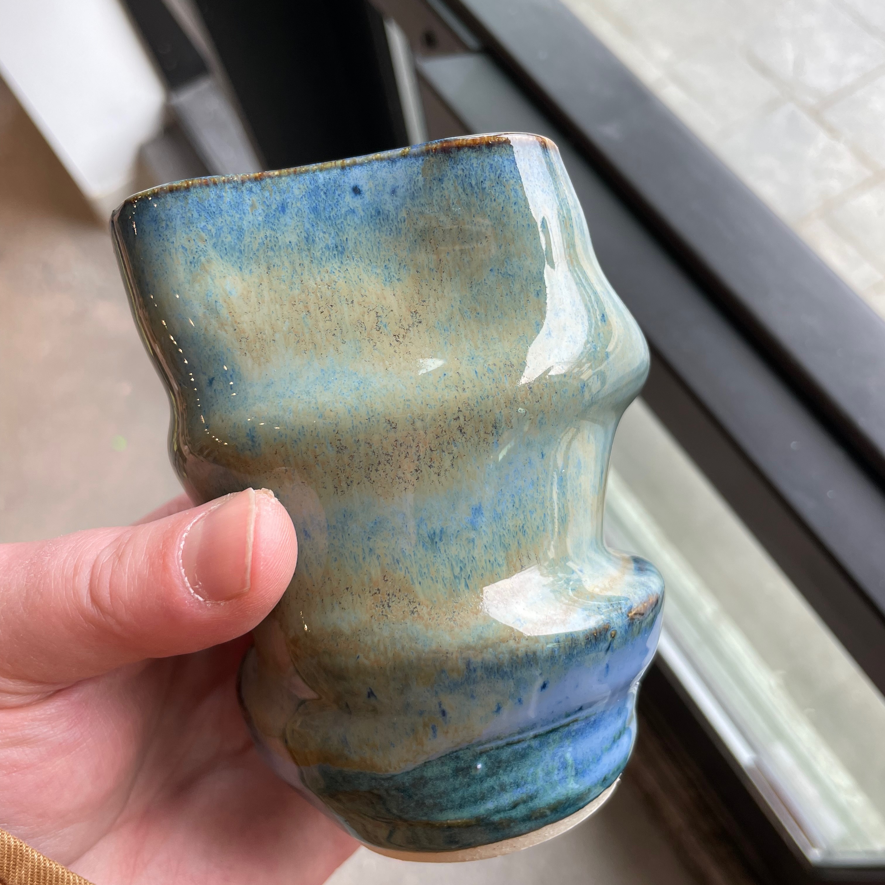 Indigo float x iron lustre | glazeshare