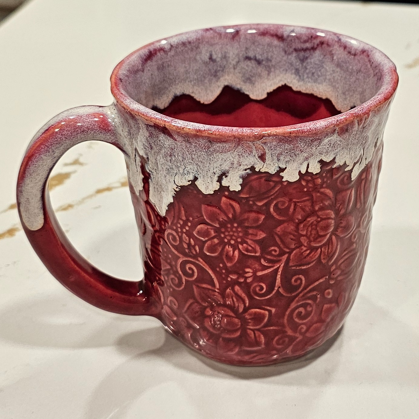 Snapdragon and Deep Firebrick with Flux Blossom | glazeshare